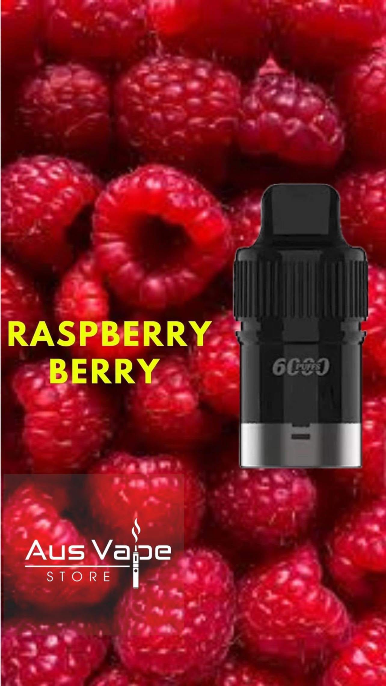 IGET BAR PLUS POD ONLY – RASPBERRY BERRY – 6000 PUFFS - Aus Vape Store