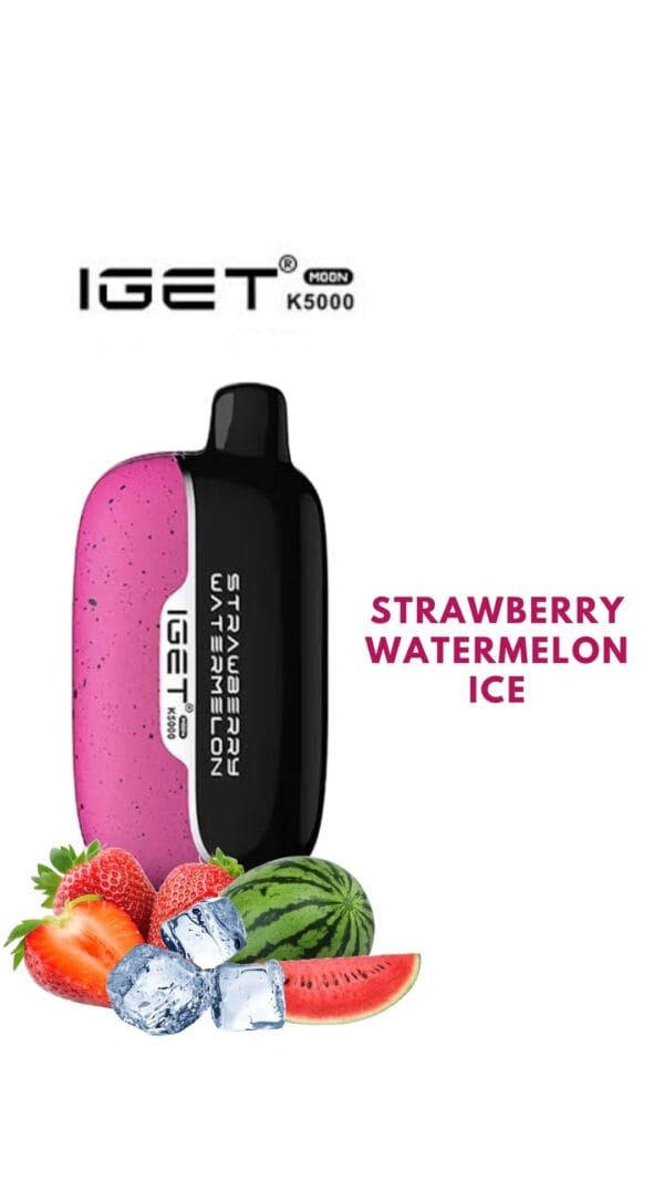 IGET MOON - STRAWBERRY WATERMELON ICE - K5000 PUFFS - Aus Vape Store